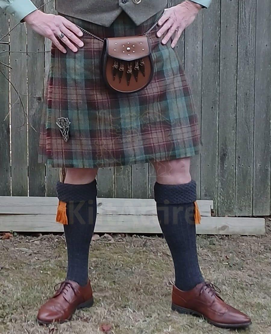 Auld Scotland Tweed Tartan Kilt - Authentic Scottish Style