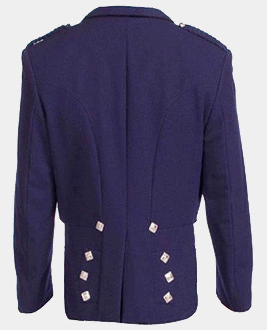 Navy Blue Prince Charlie Jacket and Waistcoat