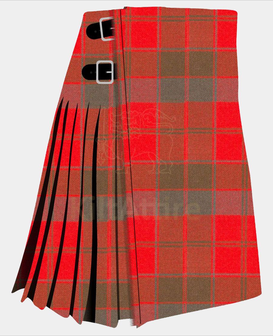 Robertson Red Weathered Tartan Kilt - Authentic Scottish Style